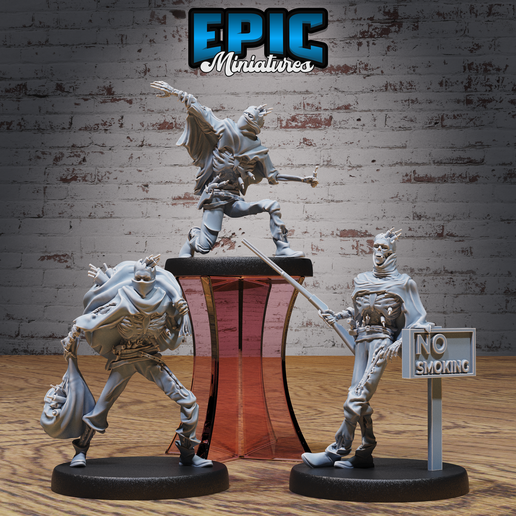 3D file Undead Dynamite Bandit Set ‧ DnD Miniature ‧ Tabletop ...