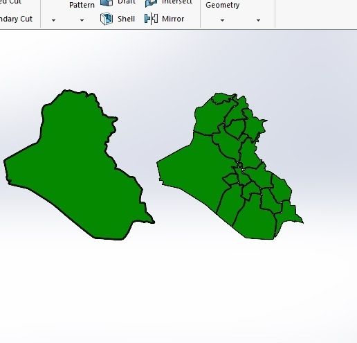 STL file IRAQ Map 🇮🇶 ・3D printable design to download・Cults