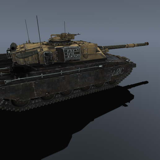STL file Tank, Combat, 120-mm Gun, Challenger Mk.3, Desert Storm. 🪖 ...