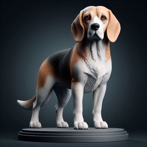 🐕 Beagle Dog Statue・ STL File for 3D printing・Cults