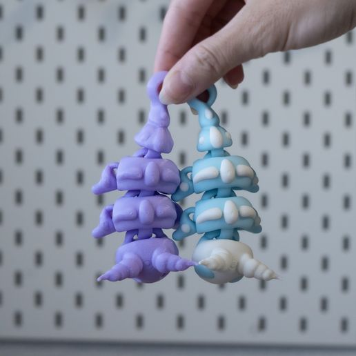 💀FLEXI SPOOKY SKULL WORM🐛・ 3D File for 3D printing・Cults