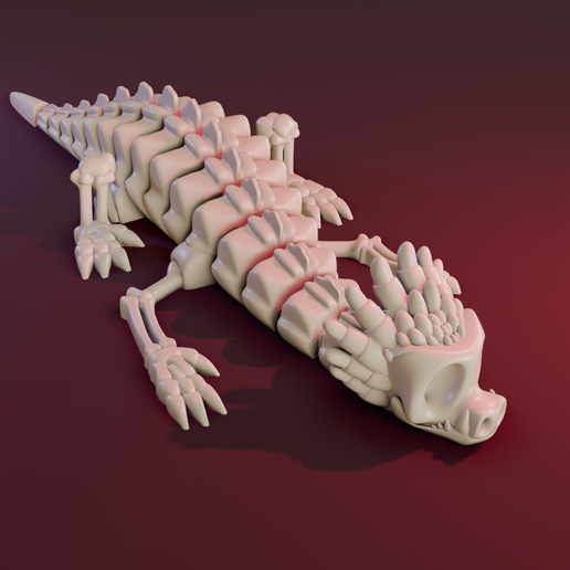Free STL file Flexi dragon skeleton halloween articulated toy 🐉 ・3D ...