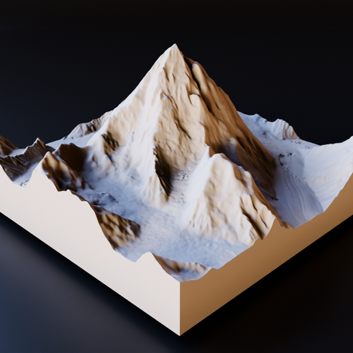 Archivo STL 3D model of K2 (Chhogori) ⛰️ (OBJ)・Modelo para descargar y ...