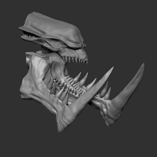 🎃 Hydralisk Wall Head Decor・Free OBJ File for ・Cults