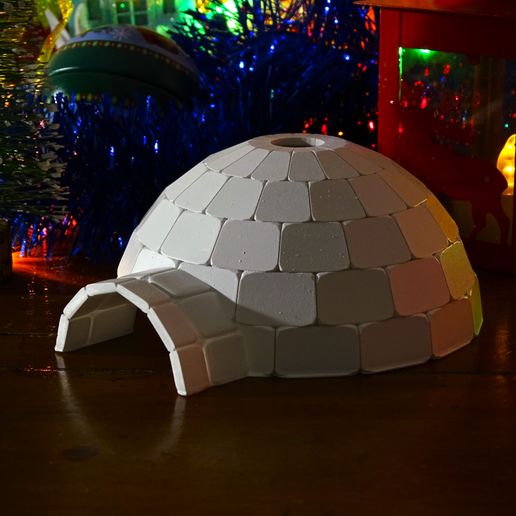 Polar Bear and Igloo, North Pole set (no support) 🐻‍ ️🧊・Free STL File ...