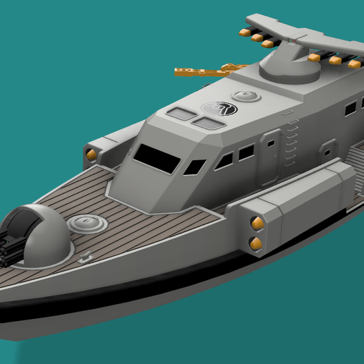 🛥️ Caiman Patrol Boat・ 3D File for 3D printing・Cults