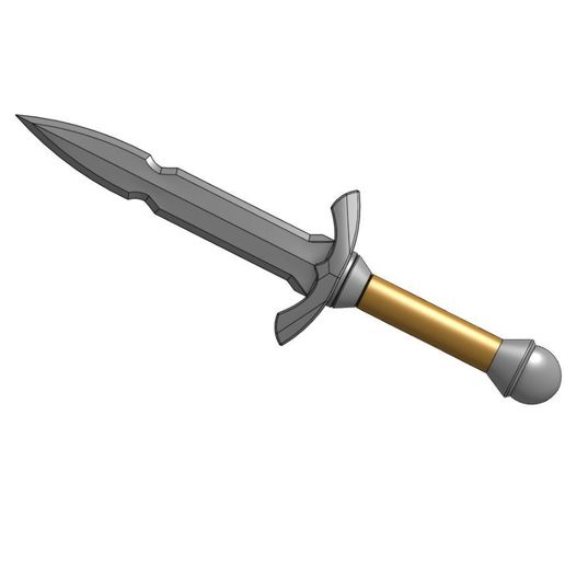 🗡️ Oblivion Remastered Inspired Iron Dagger Prop・Free 3D File for 3D ...