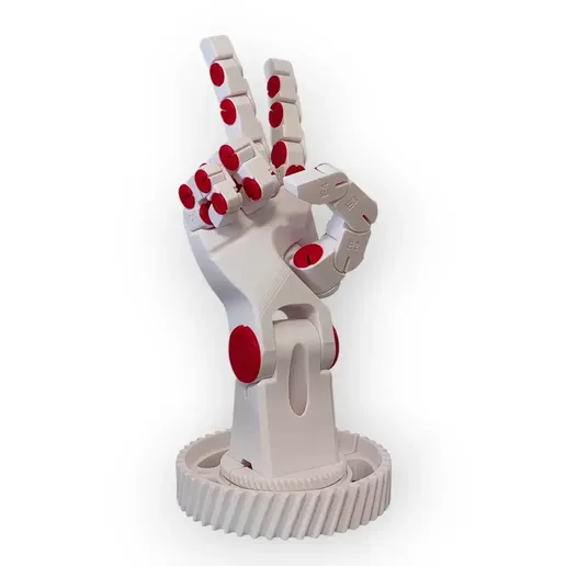 STL file Poseable Robot Hand (Right Hand) 🤖 ・Template to download and ...