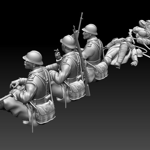 🫡 French soldier ww2 3D print model・ STL File for 3D printing・Cults