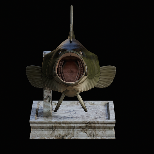 🐠 fish Largemouth Bass / Micropterus salmoides in motion 2 trophy ...