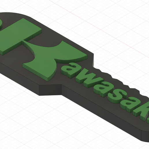 🗝️ KAWASAKI KEYCHAIN KEY CHAIN・ STL File for 3D printing・Cults