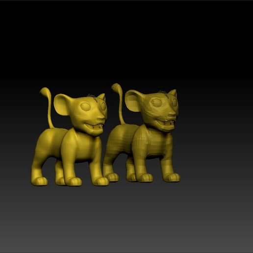 STL file Cute lion - child of lion - toon lion - lion for game unity3d ...