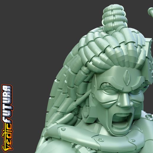 🛕 Mecha Shiva: The Indestructible Destroyer・ STL File for 3D printing・Cults