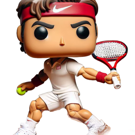 🎾 Roger Federer Funko Pop (2 versions)・ STL File for 3D printing・Cults