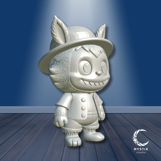 👾 Labubu Luffy - One Piece Fanart・ STL File for 3D printing・Cults