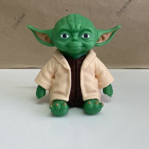 👶 Baby Yoda - Grog - Multipart - Multicolor・ STL File for 3D printing・Cults