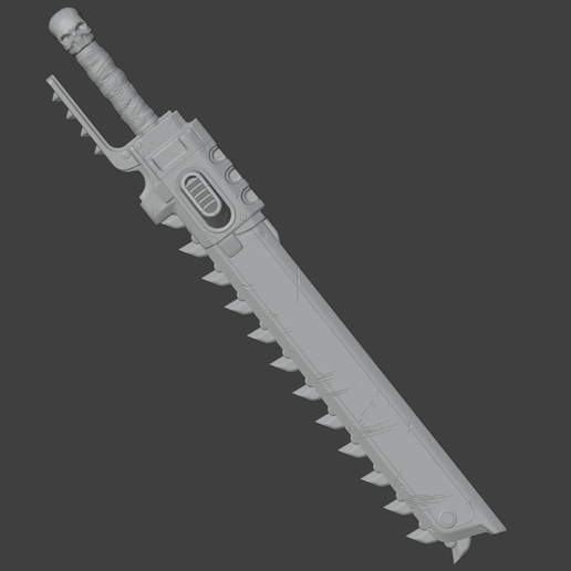 🛰 Chainsword - Space Marine・ 3D File for 3D printing・Cults