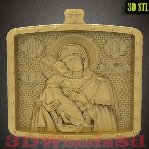 STL file holy mary stl,3D stl model relief wall decor, CNC Router ...