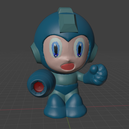🦸 Megaman Cute・ STL file for 3D printing・Cults