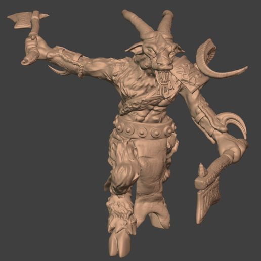 🎲 Beastmen (9 miniatures)・Free STL File for 3D printing・Cults