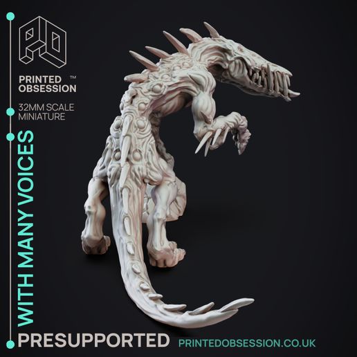 3D file With Many Voices - SCP - PRESUPPORTED - Illustrated and Stats ...