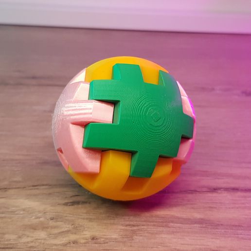 STL file 3D Sphere Puzzle 🧩 ・3D printer design to download・Cults