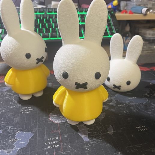 🧸 Miffy – 21 cm, noAMS, cartoon・Free STL File for 3D printing・Cults