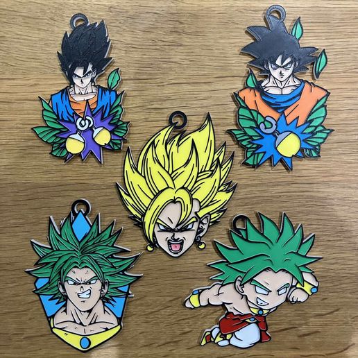 STL file Set of 5 DBZ Ornaments #5 🎬 (3MF)・3D printing idea to download ...