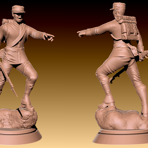 STL file Soldier of chile・3D print design to download・Cults