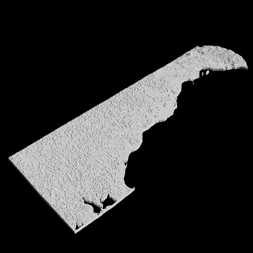 🇺🇸 USA State of Delaware Topographic Map - 3D Terrain Elevation ...