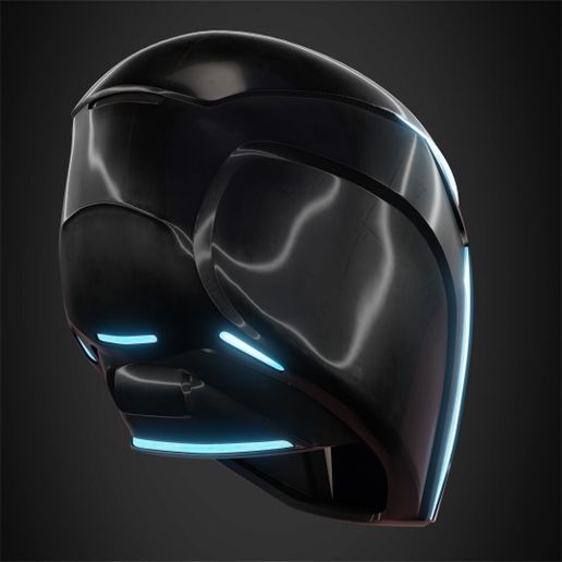 🪖 Tron Legacy Sam Flynn Helmet for Cosplay・ STL File for 3D printing・Cults