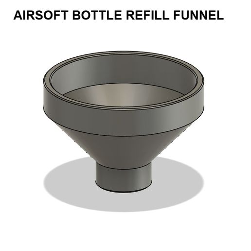 🔫 Airsoft BB Bottle Fill Funnel・Free STL File for 3D printing・Cults