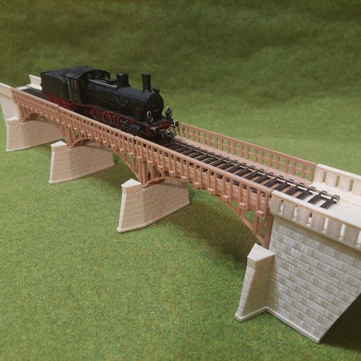 🪵 [ZM H0 scale] Wooden arch railway bridge (FDM)・Archivo STL para ...