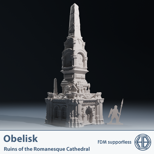 🕍 Temple ruins obelisk・ 3D File for 3D printing・Cults
