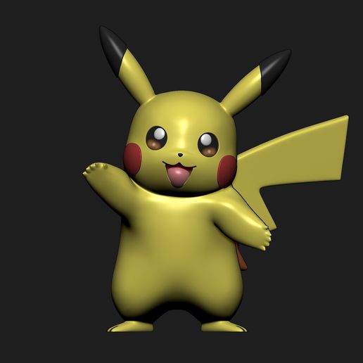 🐉 Pokemon - Pikachu with 2 poses・ STL File for ・Cults