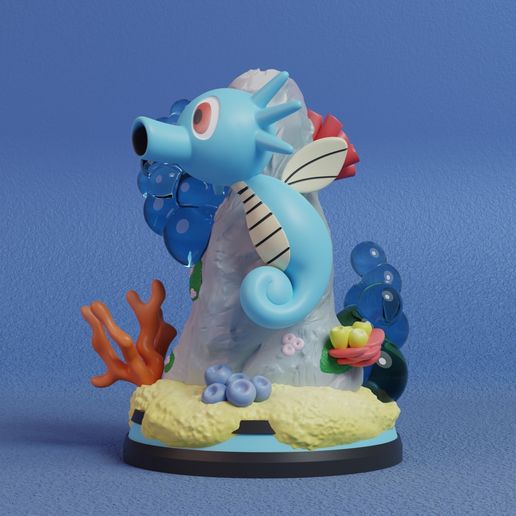 STL file Pokemon - Horsea Figure 🐉 ・3D printable model to download・Cults