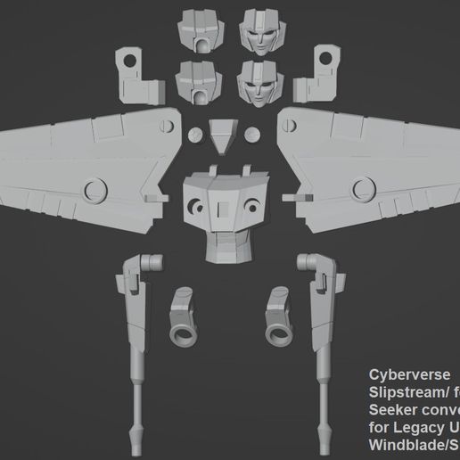 🤖 Cyberverse Slipstream conversion kit・ 3D File for 3D printing・Cults