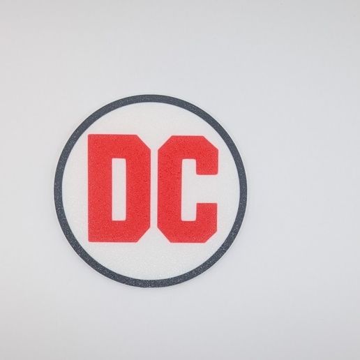 👾 DC Comics 1972 Logo Coaster・Free STL File for 3D printing・Cults