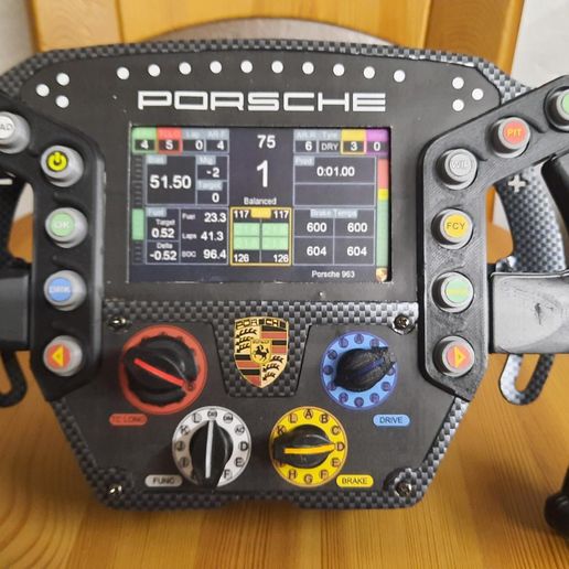 🛞 DIY PORSCHE 963 LMDh SWD STEERING WHEEL・3D Print with the Anycubic ...