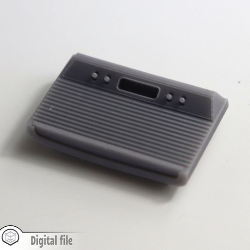🌆 1:12 miniature Nintendo Atari 2600 console and cartridge・ 3D File for ...