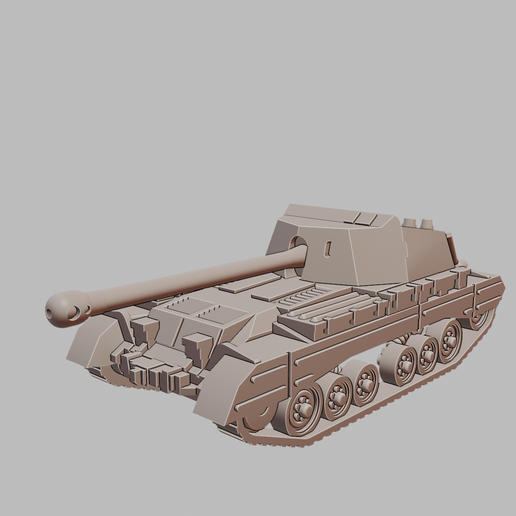 🪖 Archer Tank – 3D Printable British Tank Destroyer Model・ STL File for ...