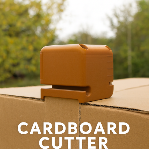 🌳 Cardboard Cutter – Smart, Safe, and Handy・ STL File for 3D printing・Cults