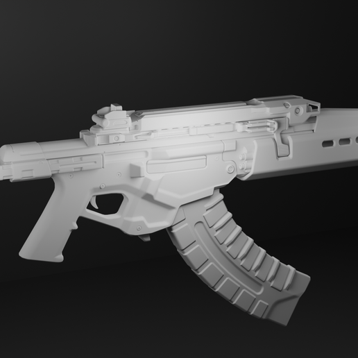 🎲 CYBERPUNK 2077 - Militech M251s Ajax・ STL File for 3D printing・Cults