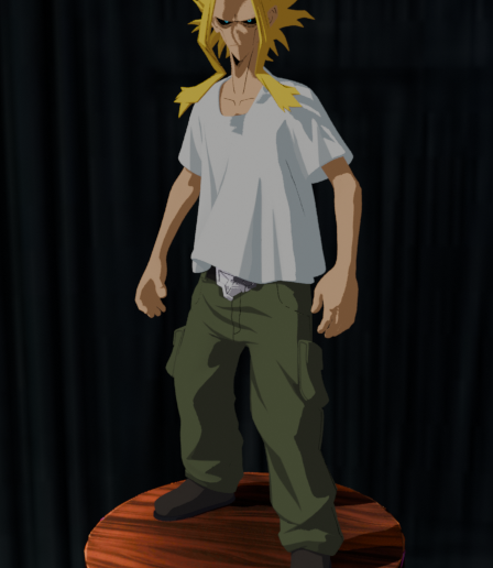 💬 All Might Skinny(My Hero Academia) 3D Printable STL with Base・Archivo ...
