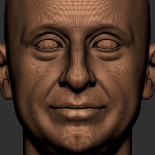 ♂️ Male Base mesh head multi expressions 3d stl model 3D print model・Archivo 3D para Impresión ...