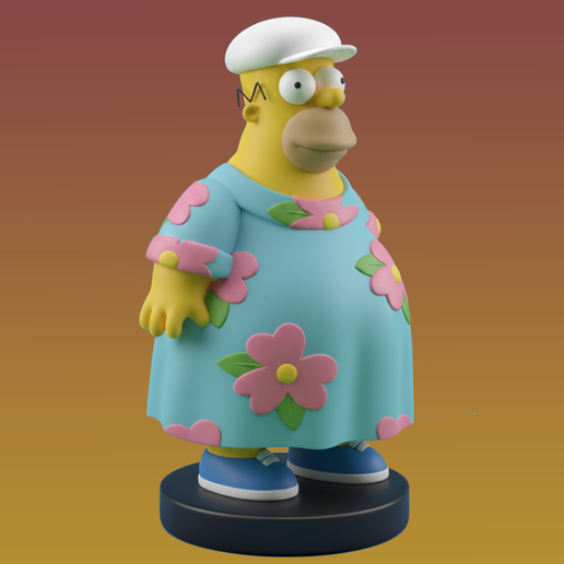 💯 KING-SIZE HOMER - THE SIMPSONS - 3D figure Infinity/Disney style (100 ...