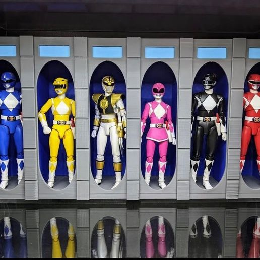 🦸 Power Rangers Zeo Commandcenter display・ STL File for ・Cults