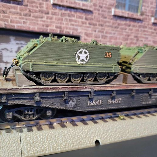 🚗 S Scale 52' Flat Car Model Train・ STL File for 3D printing・Cults