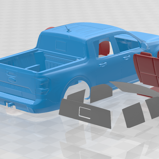 🚙 Ford Maverick Lobo 2025 - Separate Parts for 3D Printing・Free 3D File ...
