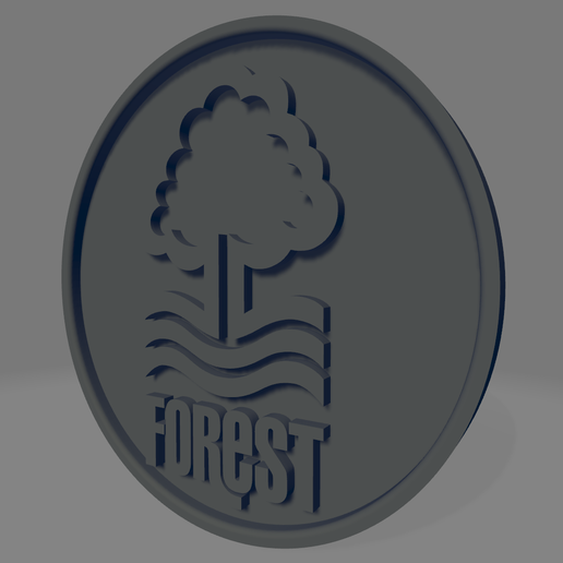 🇬🇧 Notthingham Forest Coaster・ STL File for 3D printing・Cults